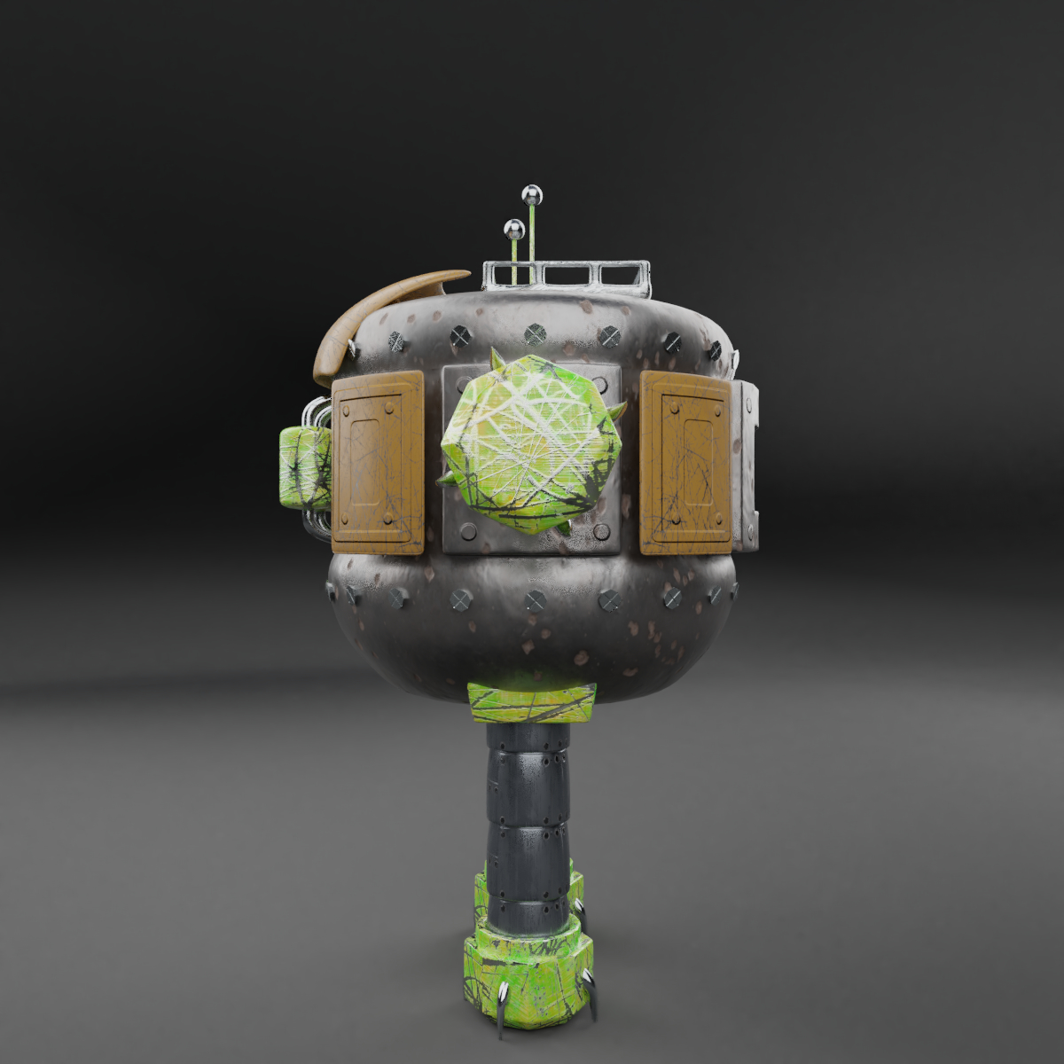 Free rig metallic blender 3D model - TurboSquid 1313739