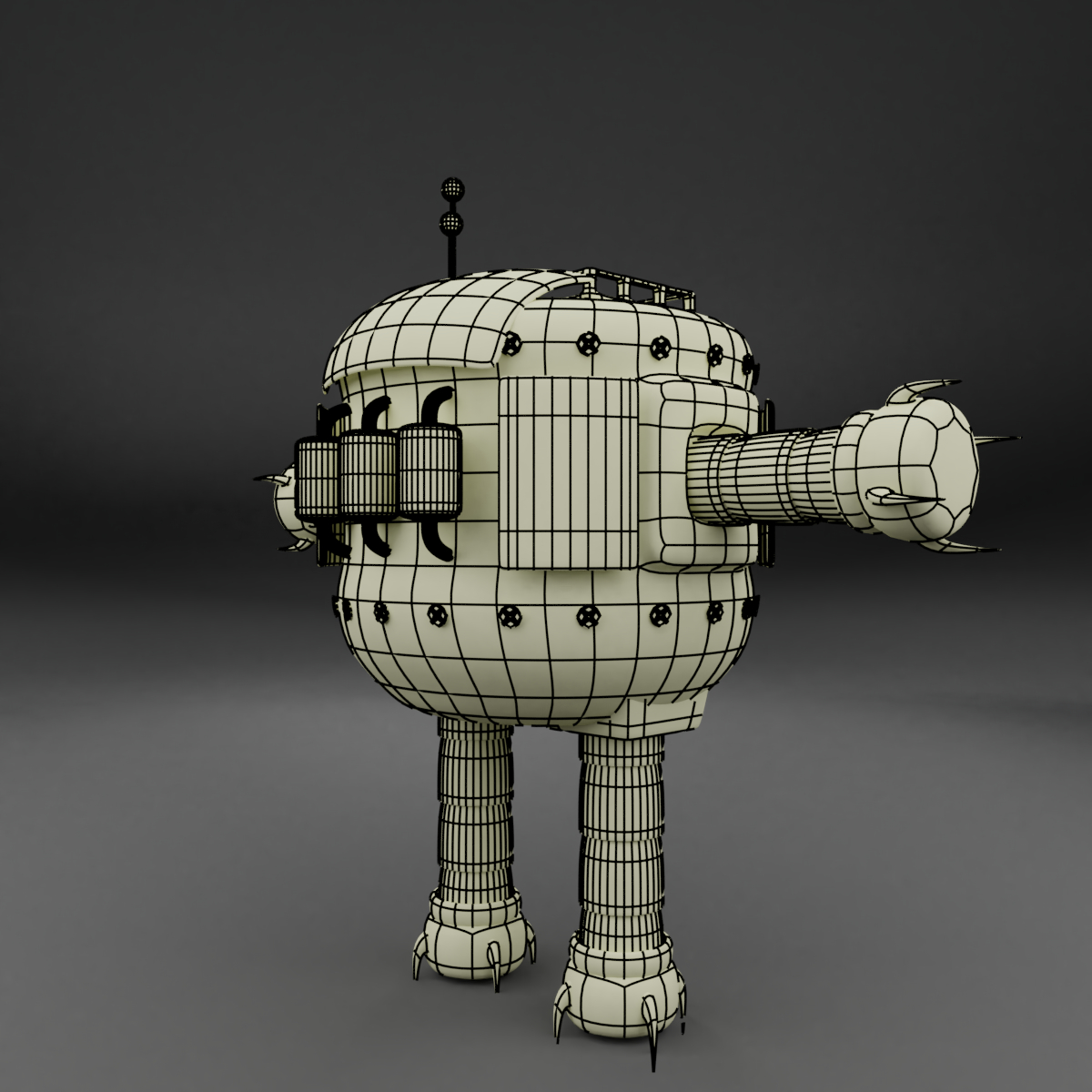 Free rig metallic blender 3D model - TurboSquid 1313739