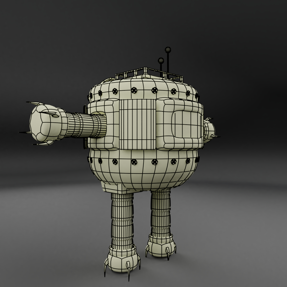 Free rig metallic blender 3D model - TurboSquid 1313739