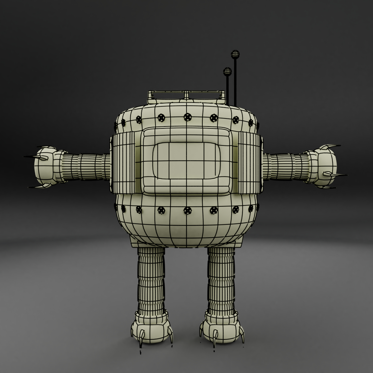 Free rig metallic blender 3D model - TurboSquid 1313739