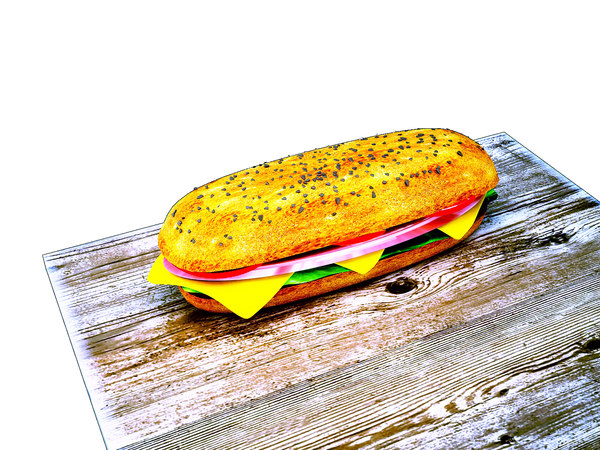 Sandwich 3D Models for Download | TurboSquid