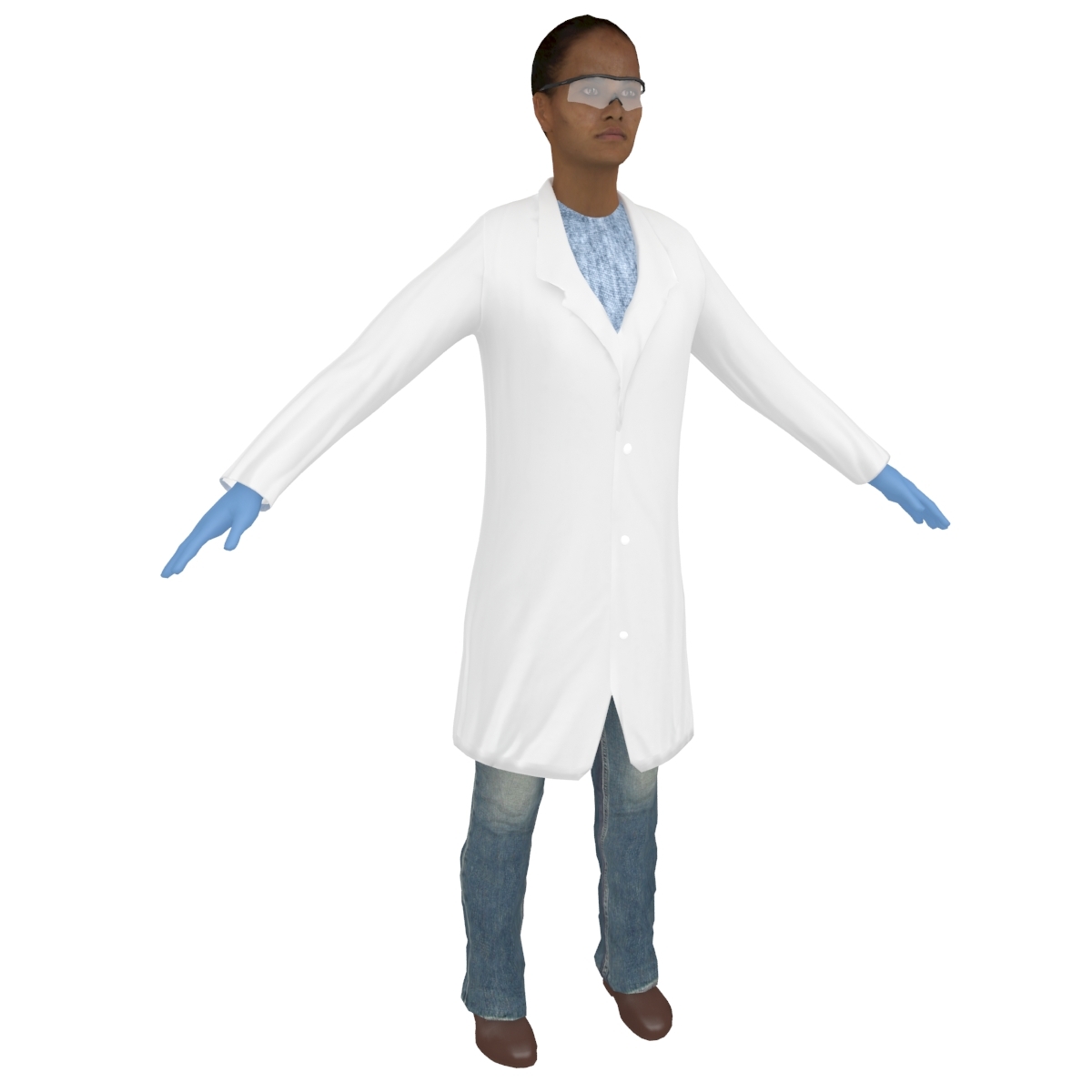 3D female scientist model - TurboSquid 1313825