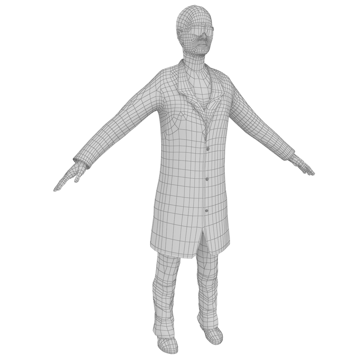 3D female scientist model - TurboSquid 1313825