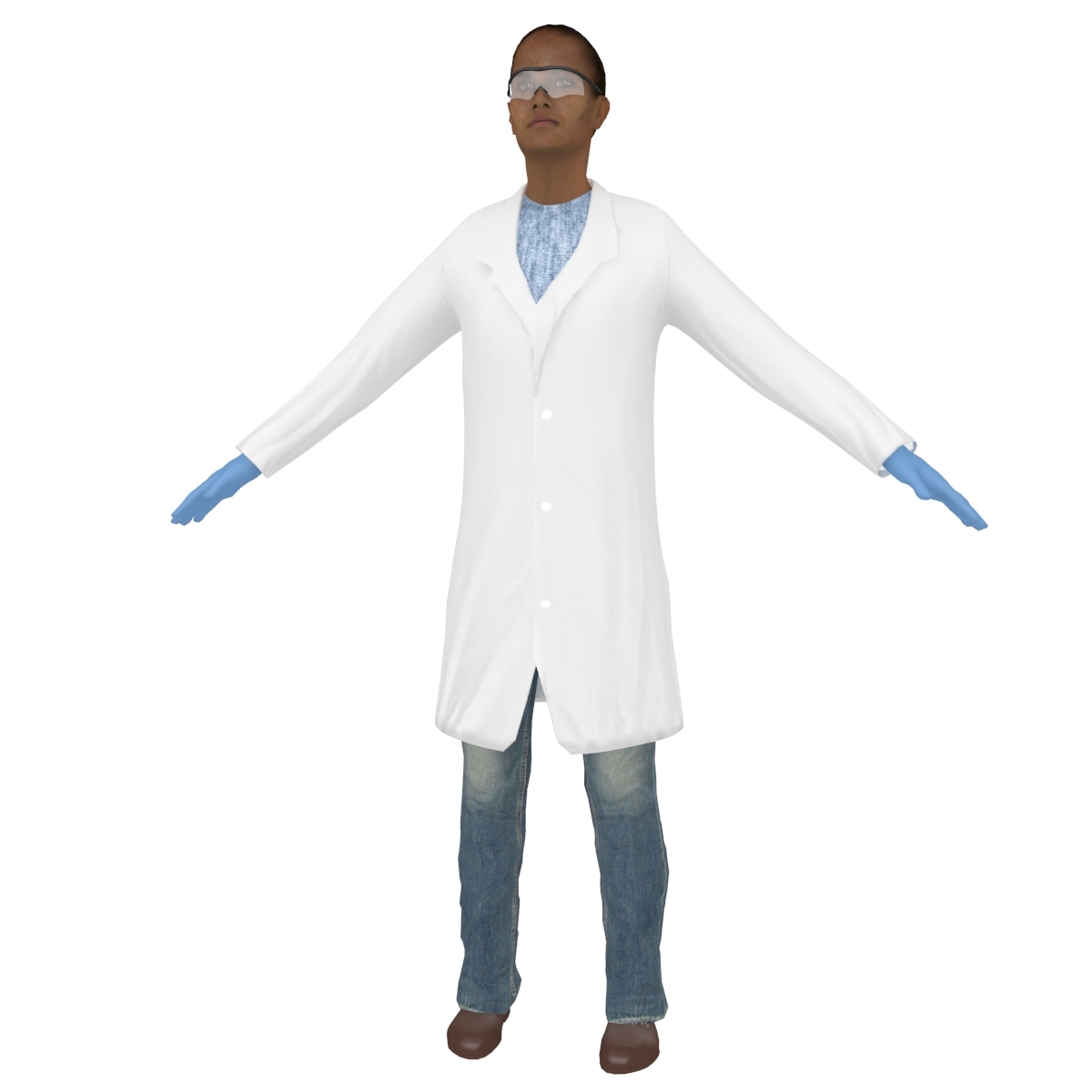 3D female scientist model - TurboSquid 1313825