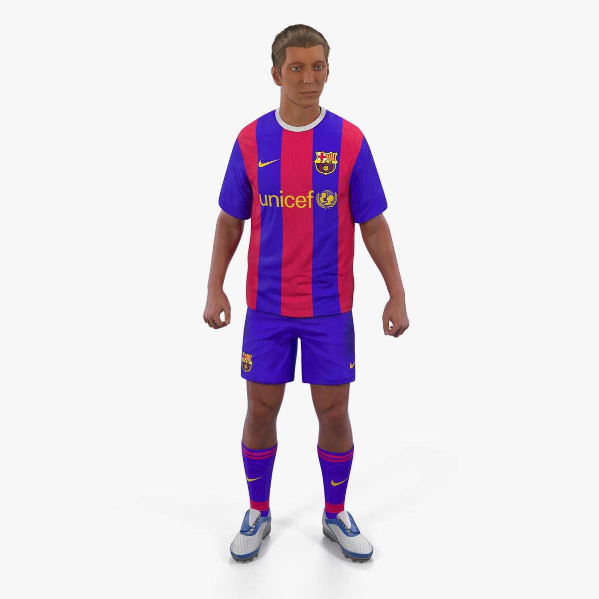 Soccer football player barcelona 3D model - TurboSquid 1313947