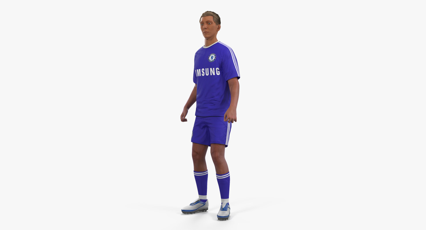 3D model soccer football player chelsea - TurboSquid 1313951