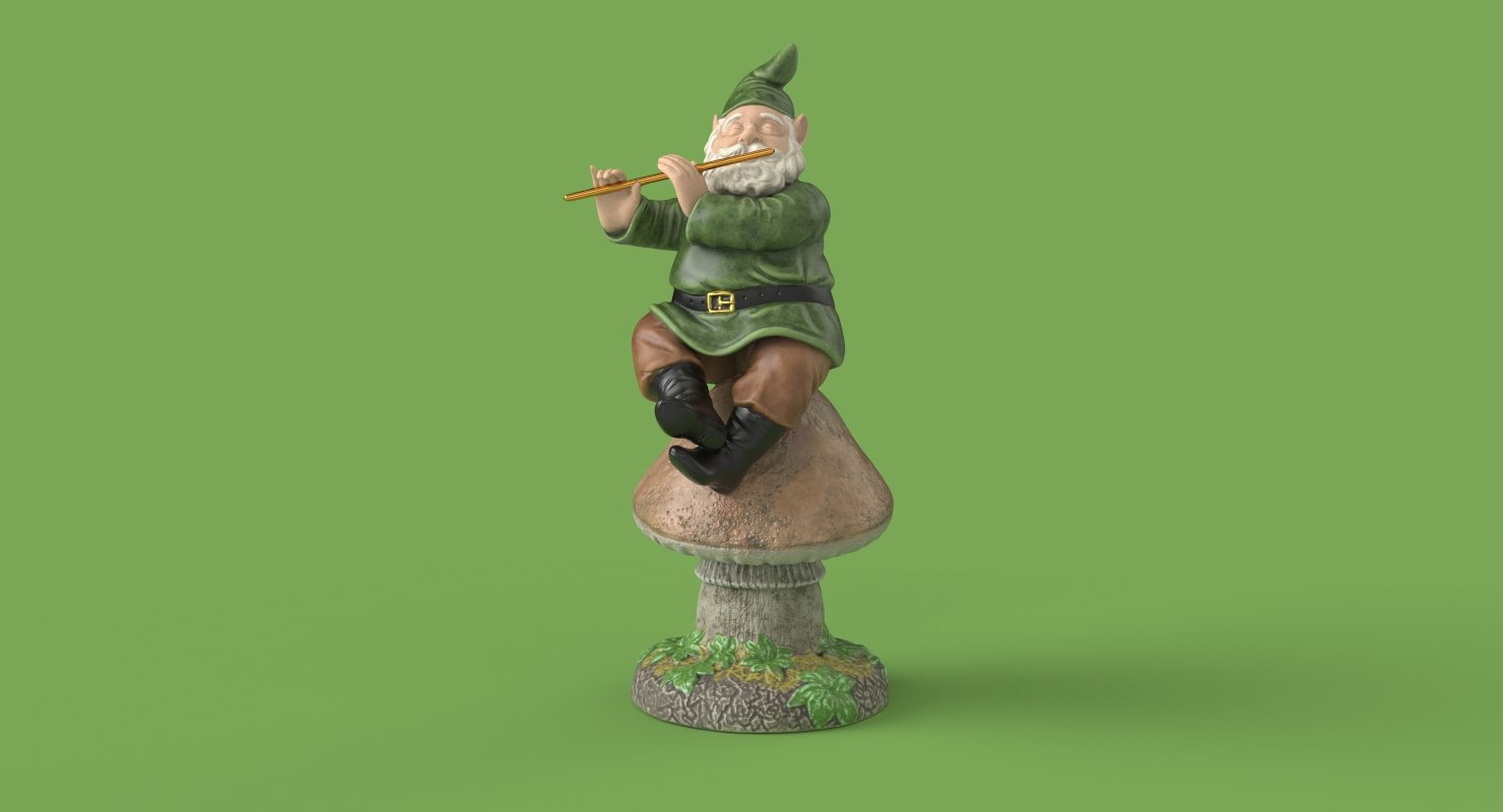 Garden gnome 3D model - TurboSquid 1314084