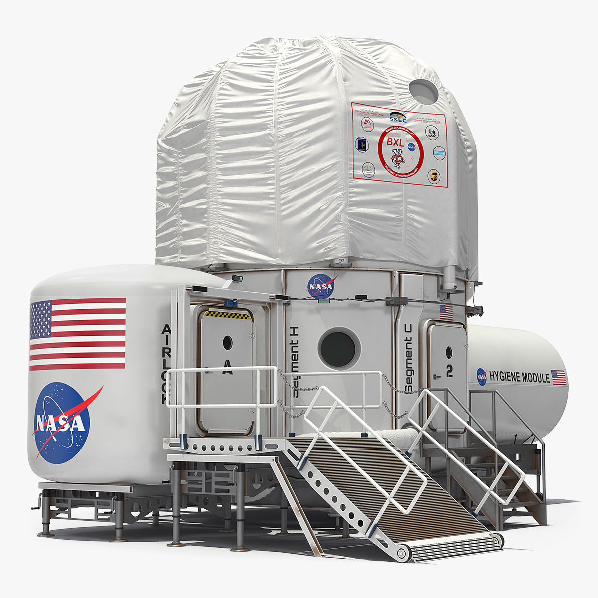 3D nasa deep space habitat - TurboSquid 1314182