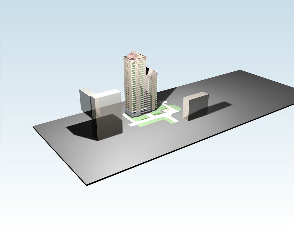 3D project multi-storey residential building - TurboSquid 1314323