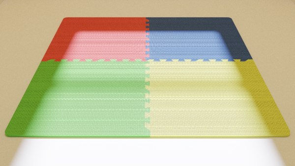 3D foam puzzle mat - TurboSquid 1314372