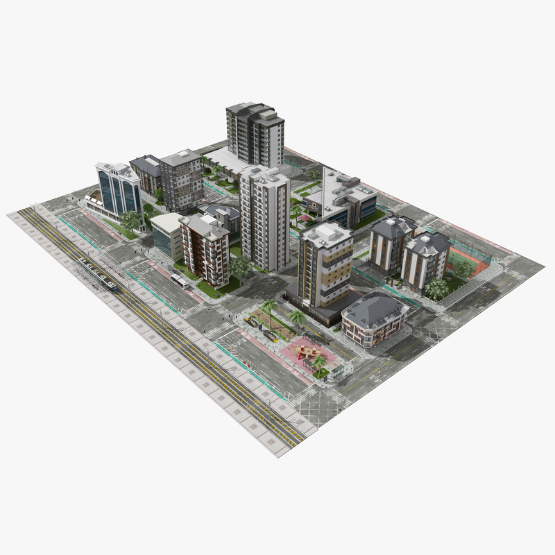3D city buildings - TurboSquid 1314548