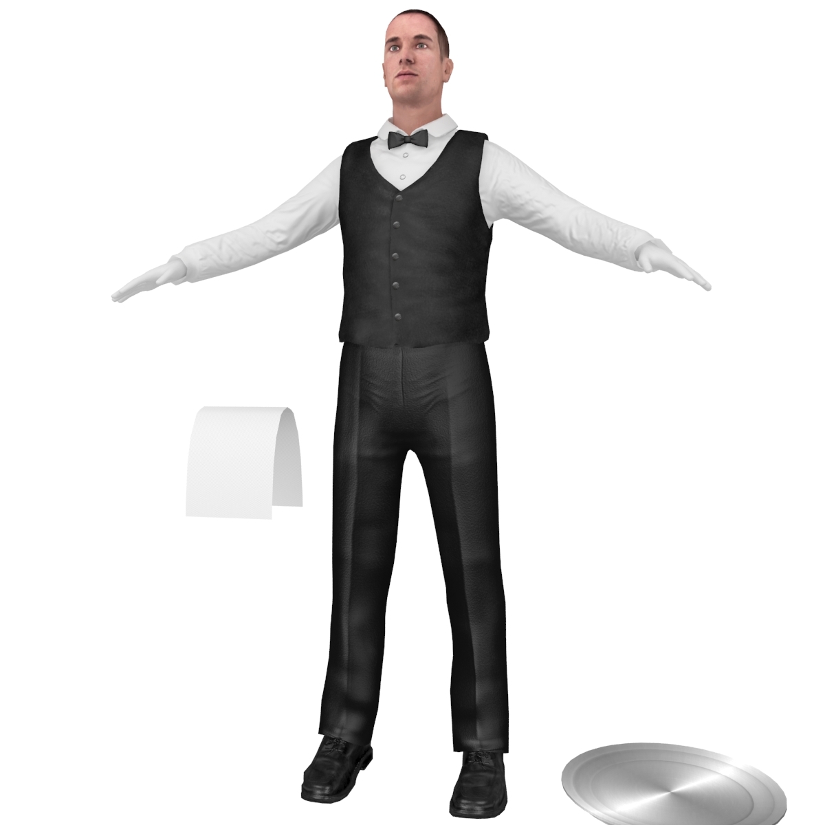 Waiter tray 3D model - TurboSquid 1314870