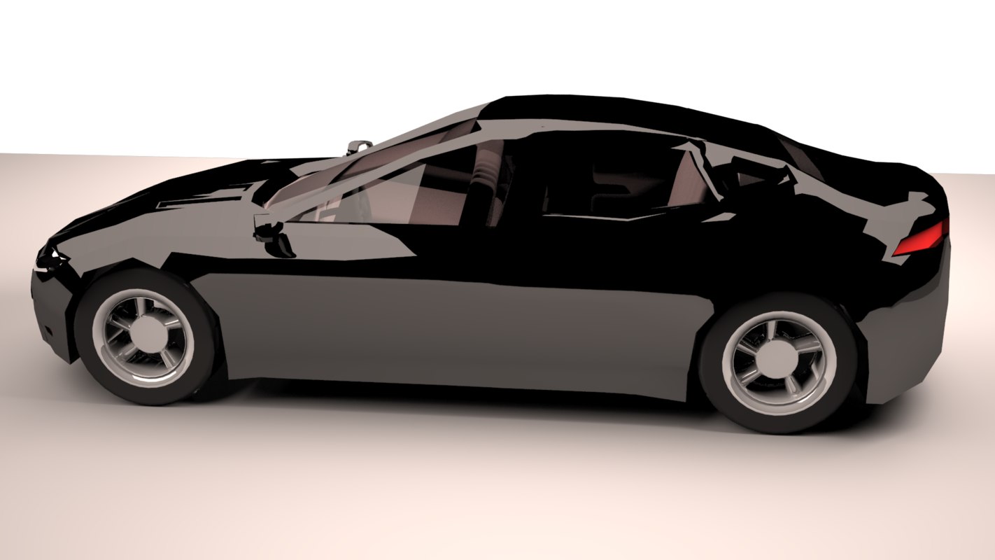 Black sedan car 3D model - TurboSquid 1314948