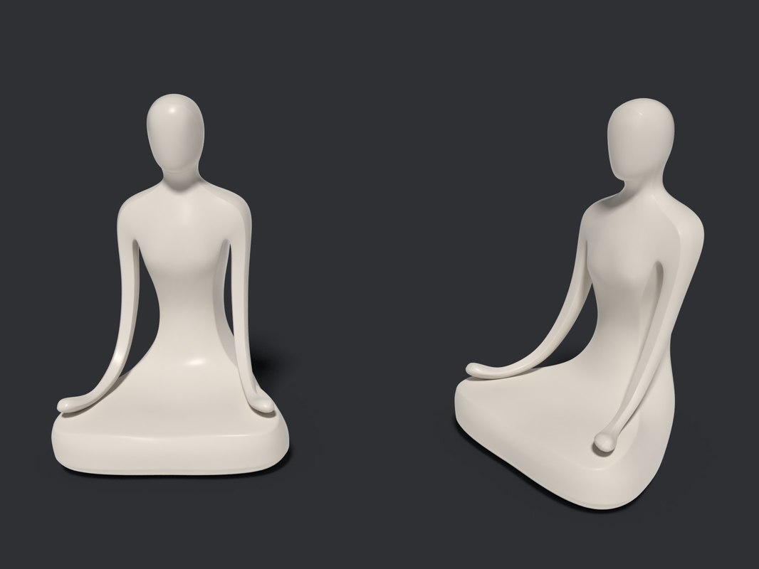 Abstract meditation statue 3D - TurboSquid 1314981