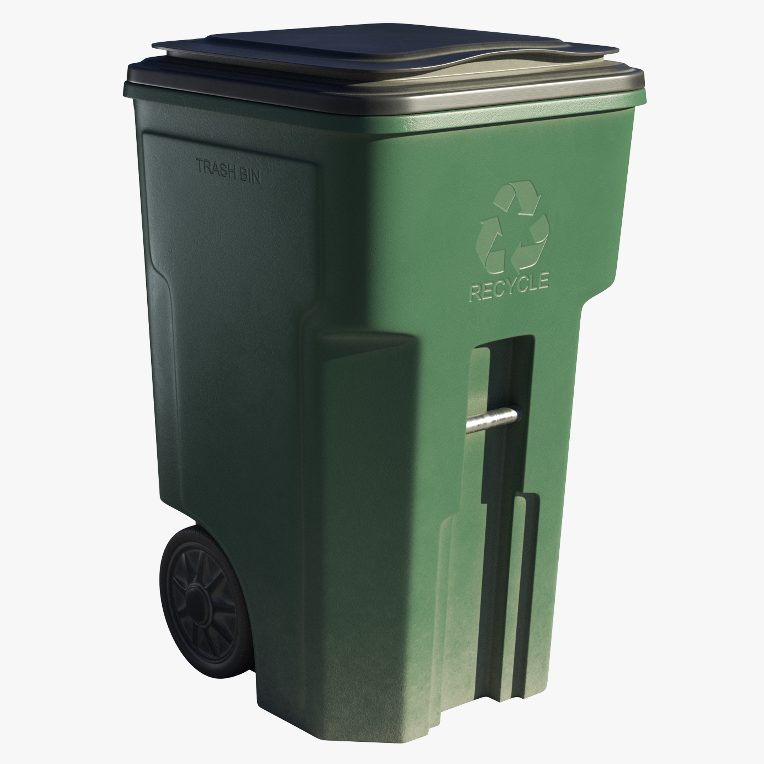 Plastic trash bin model - TurboSquid 1315001