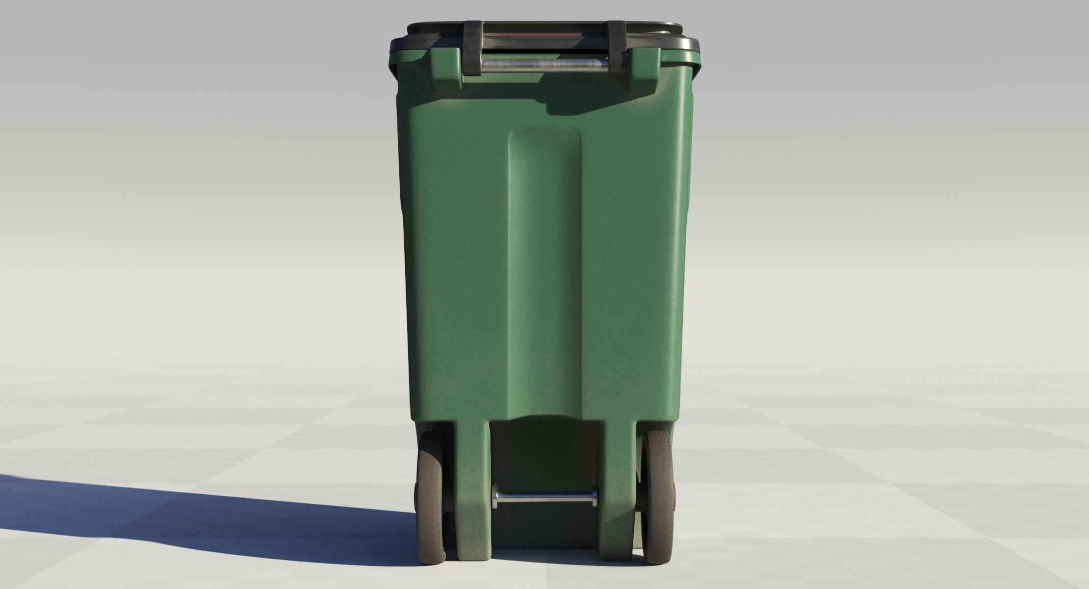 Plastic trash bin model - TurboSquid 1315001