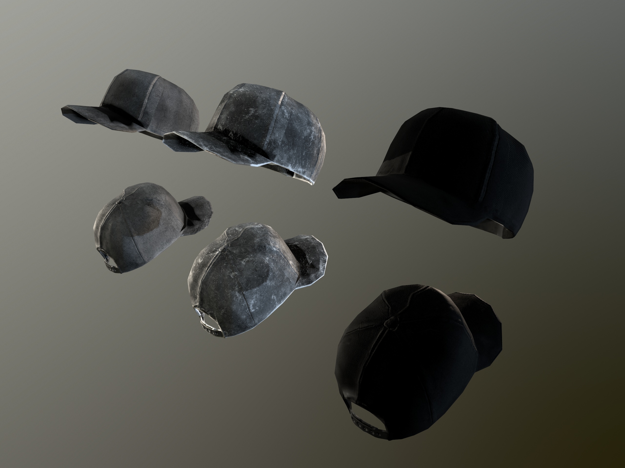 Caps pack 1 3D model - TurboSquid 1315171