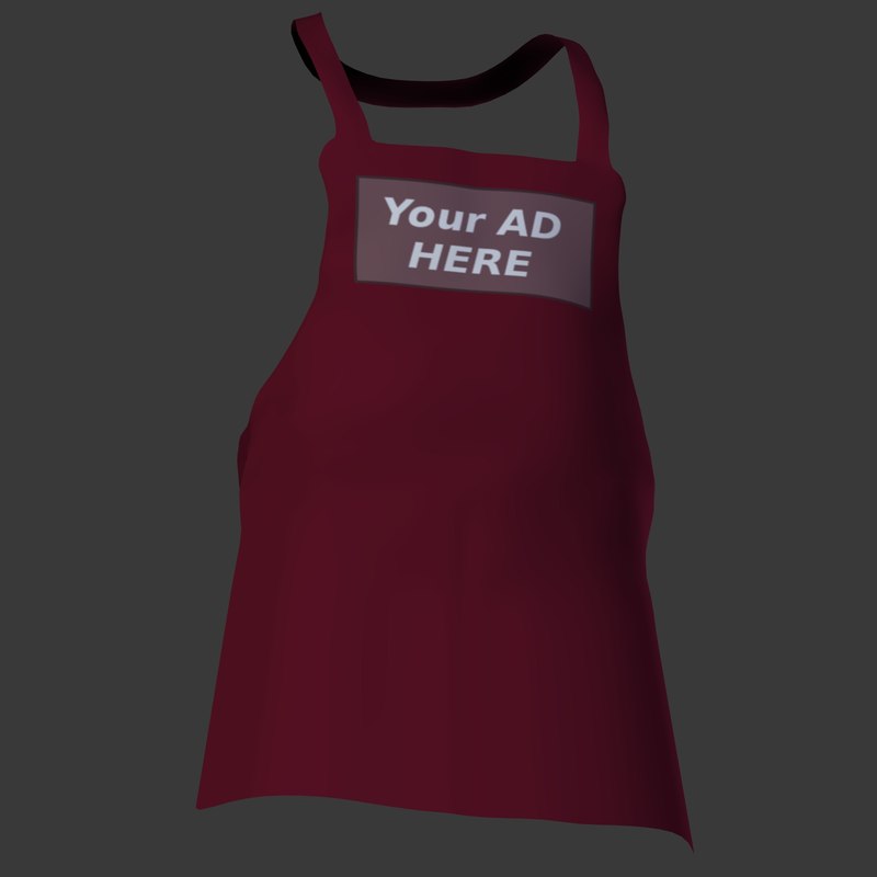 Apron clothing fashion 3D model - TurboSquid 1315553