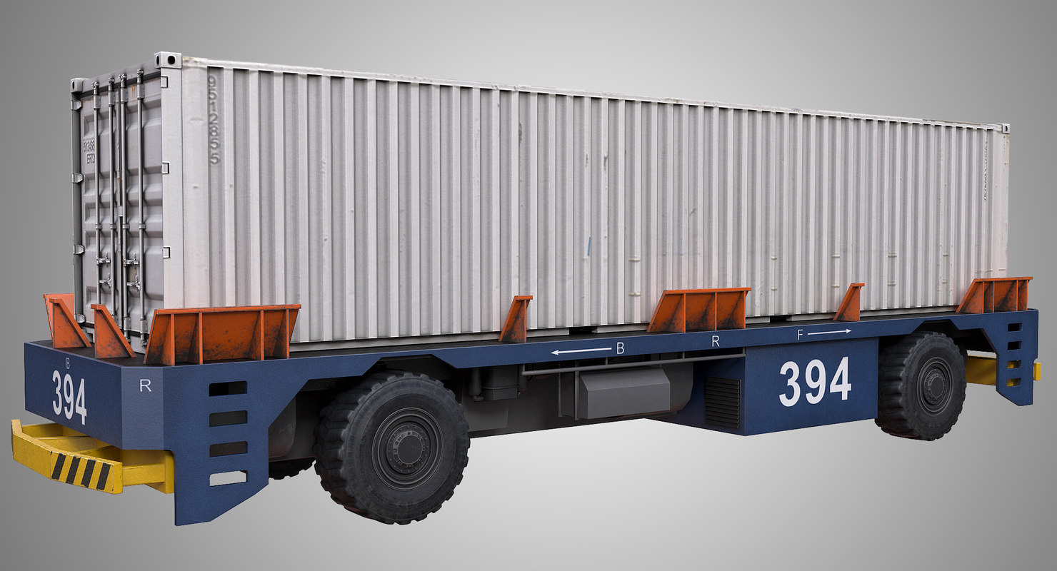 3D automated guided vehicle container - TurboSquid 1315555
