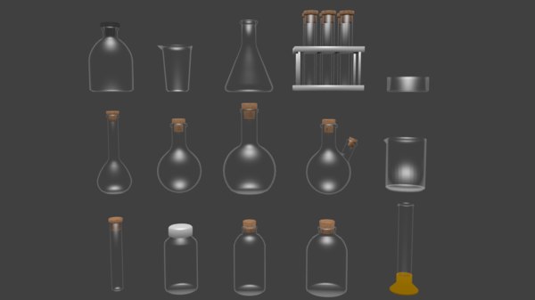 3d model of test tube