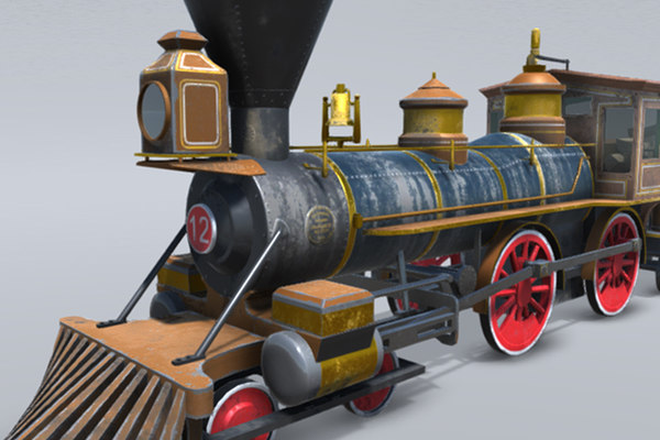 Steam Train Blender Models for Download | TurboSquid