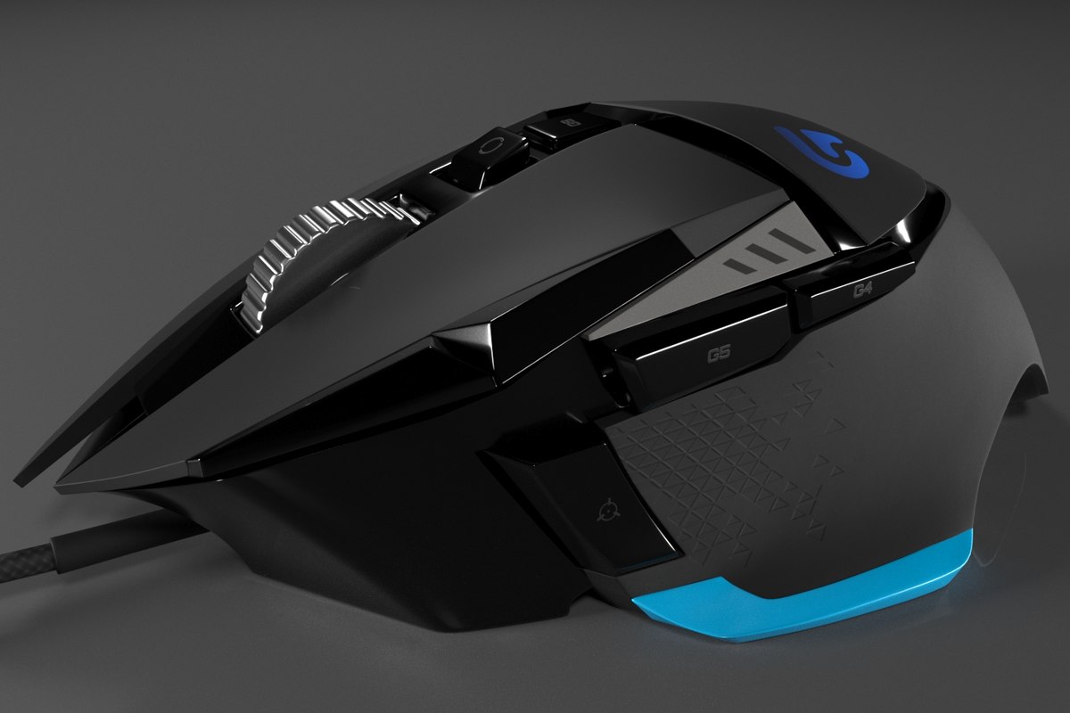 Gaming logitech g502 proteus model - TurboSquid 1316329