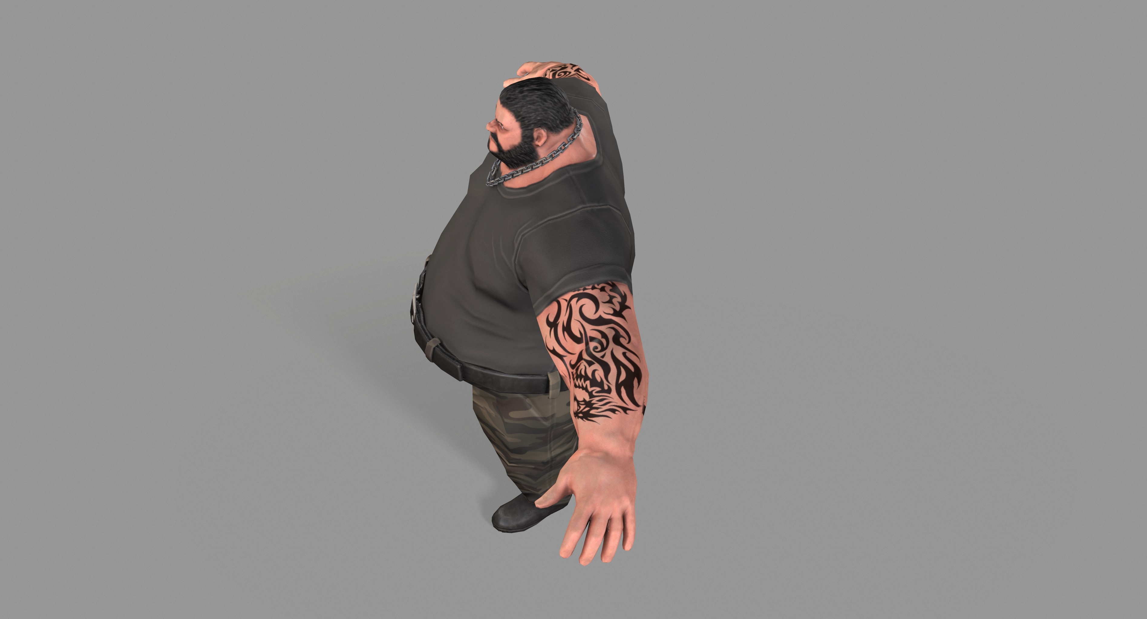 3D gang gangster - TurboSquid 1316345