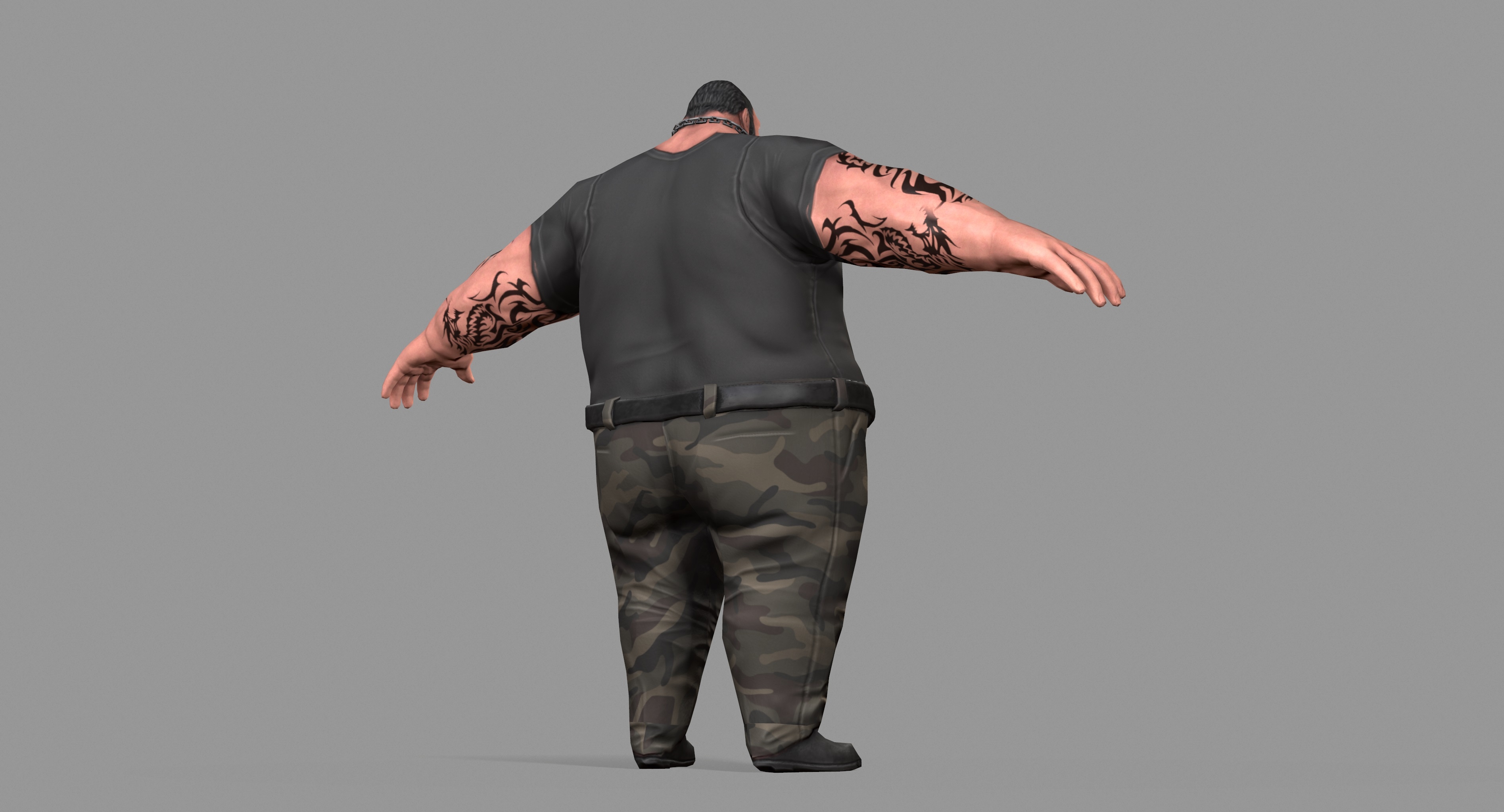 3D gang gangster - TurboSquid 1316345