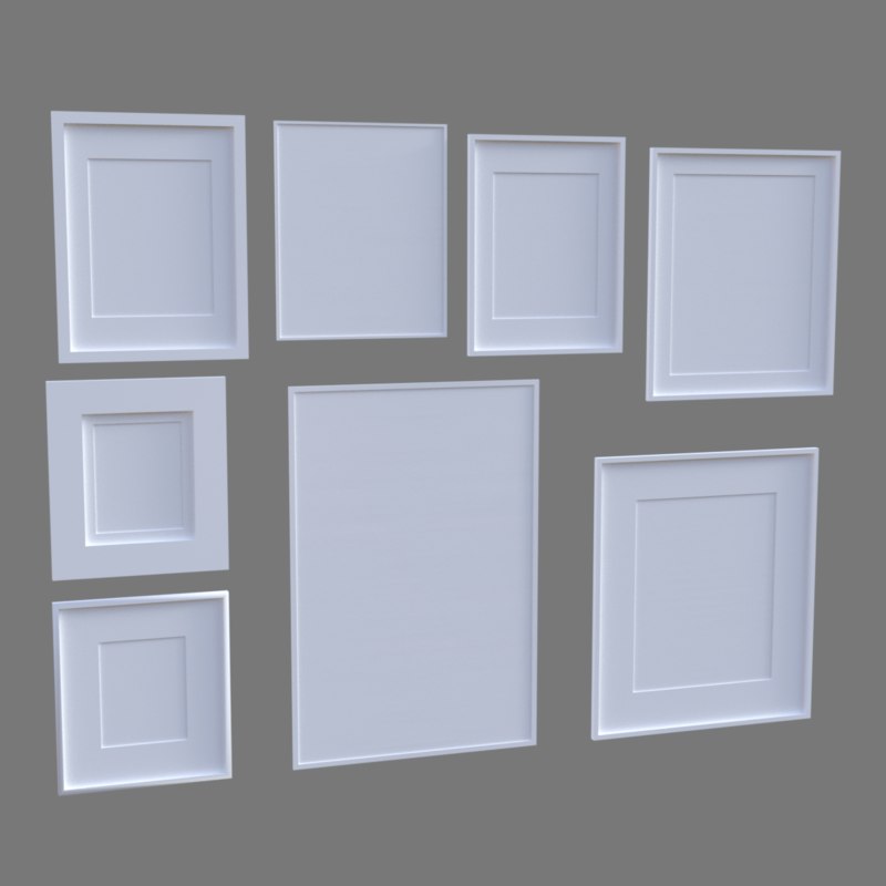 3D picture frames model - TurboSquid 1316385