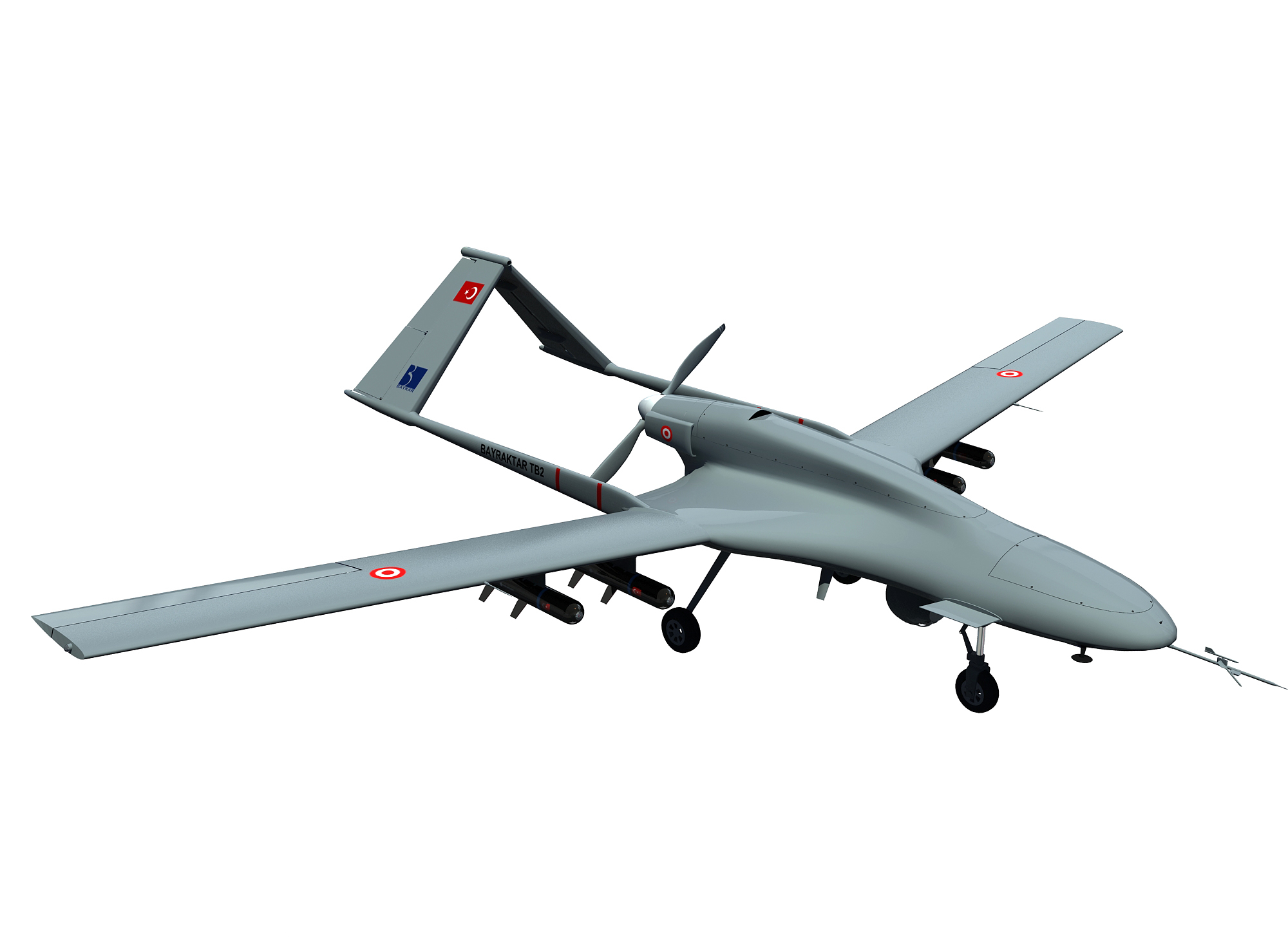 Unmanned uav bayraktar model - TurboSquid 1316627