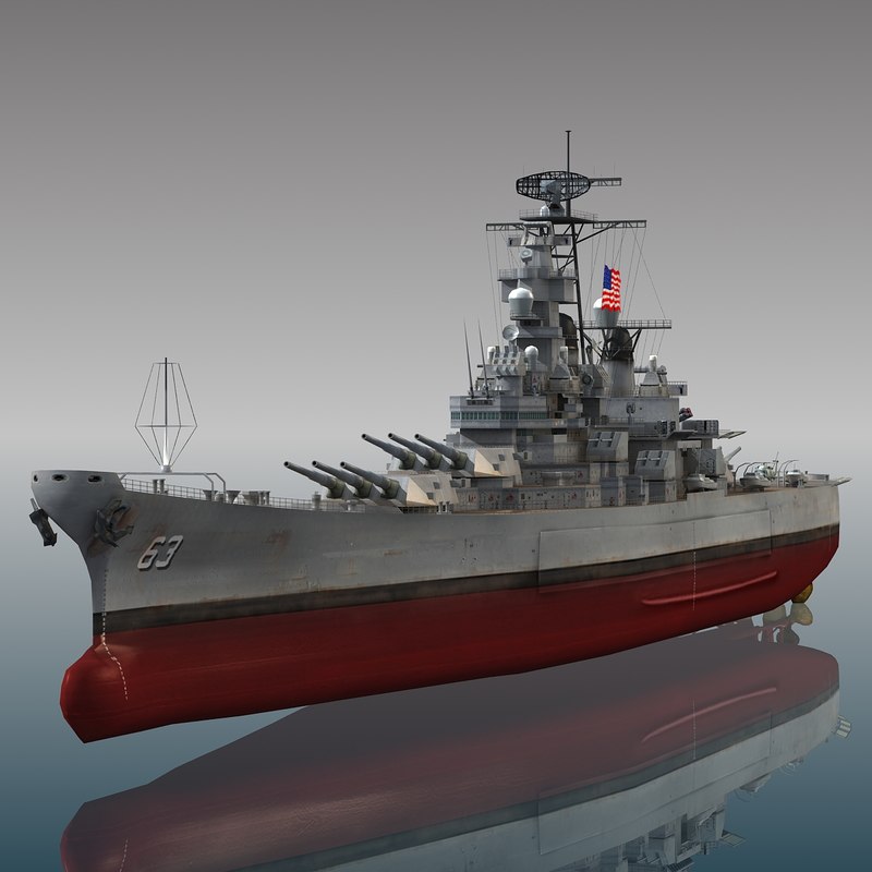 3D uss missouri bb-63 - TurboSquid 1316647
