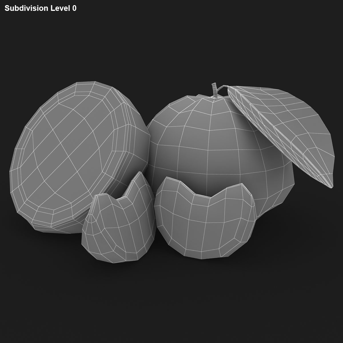 Citrus fruit set 2 3D model - TurboSquid 1316685