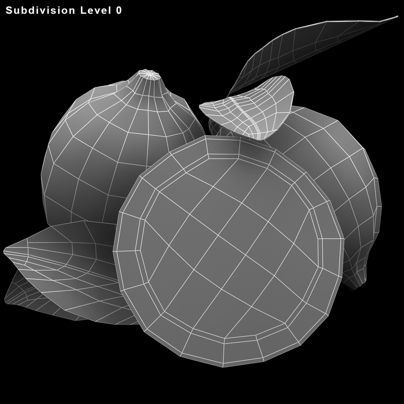 Citrus fruit set 2 3D model - TurboSquid 1316685