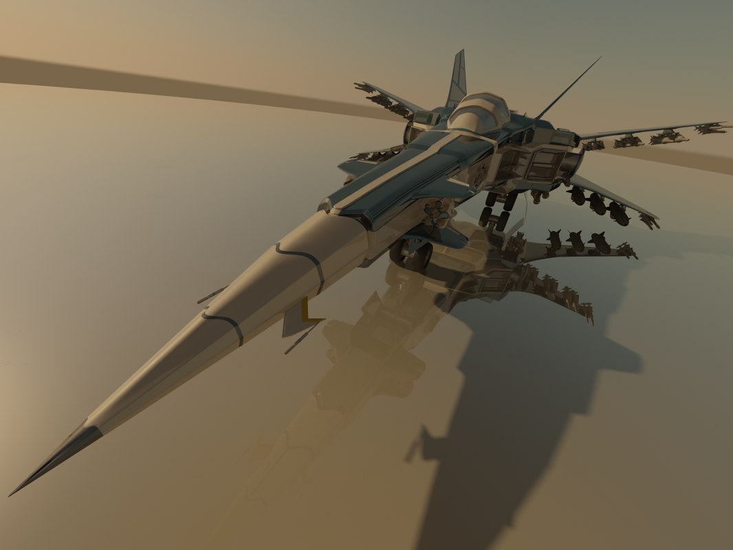 3D sci-fi airfighter - TurboSquid 1316725