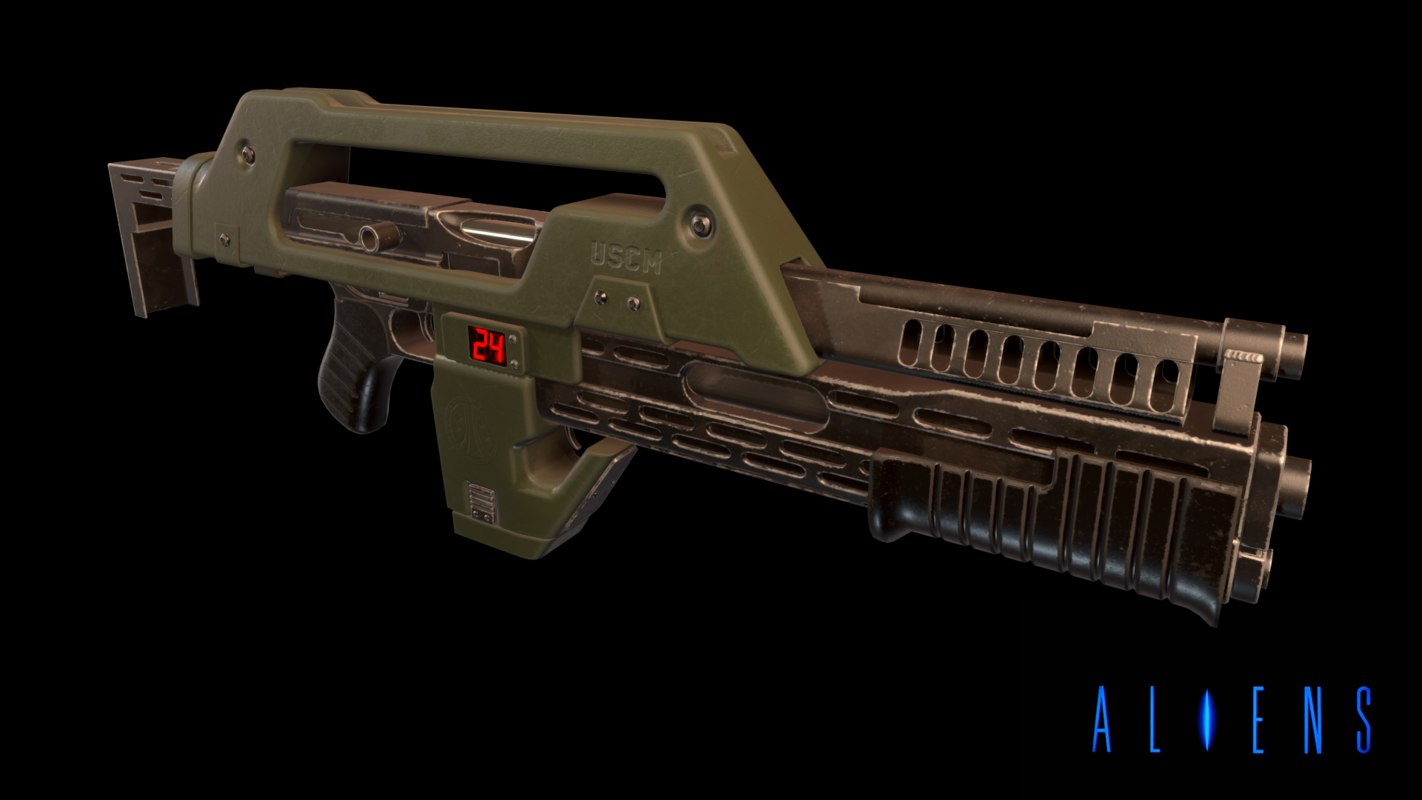 M41a pulse rifle 3D model - TurboSquid 1316850