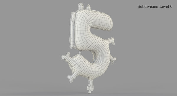 Balloon number 3D model - TurboSquid 1316864