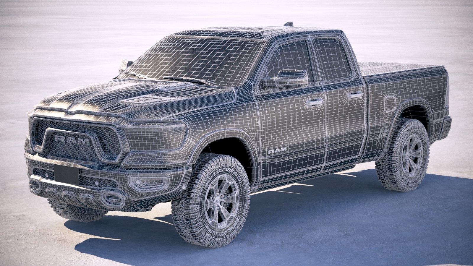 Dodge ram 1500 3D model - TurboSquid 1316980