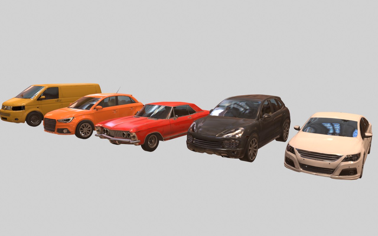 Set cars 3D - TurboSquid 1317064