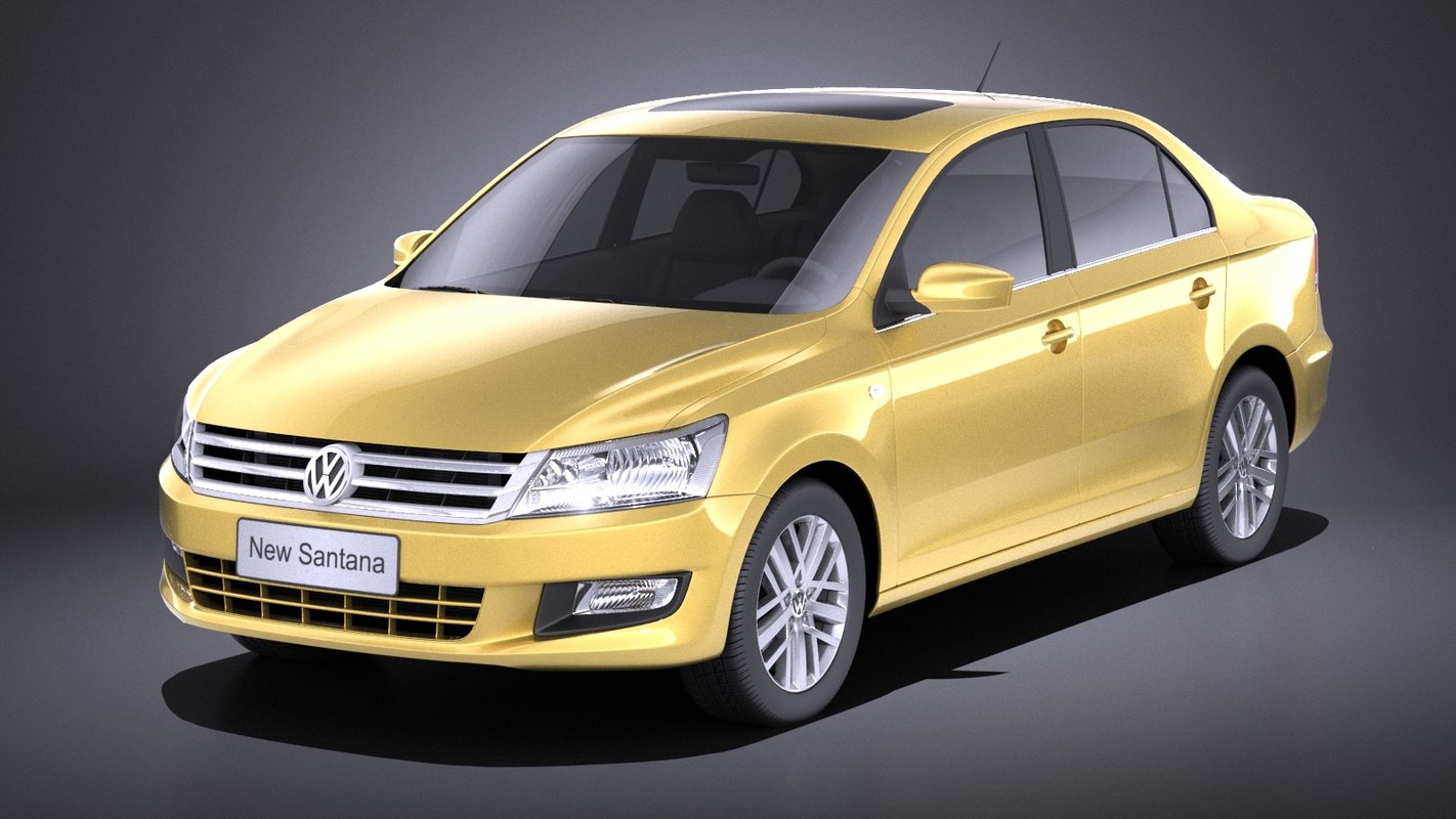 3D 2014 volkswagen santana - TurboSquid 1317159