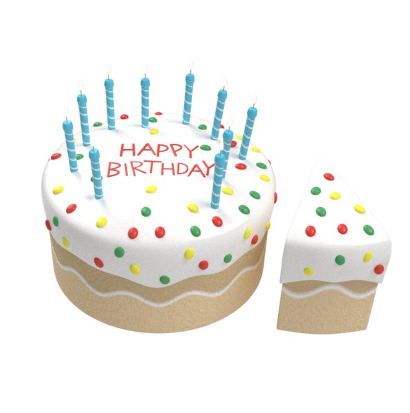 Birthday Cake 3D Models for Download | TurboSquid