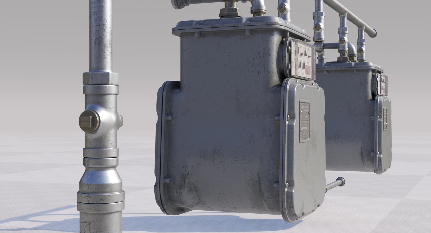Gas meter 3D model - TurboSquid 1317388