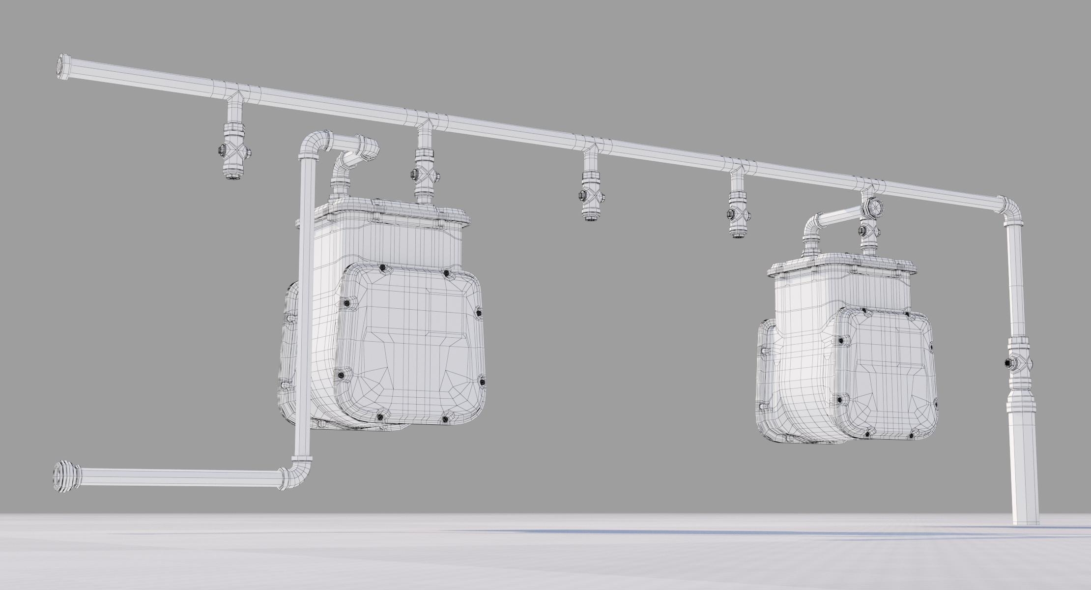 Gas meter 3D model - TurboSquid 1317388