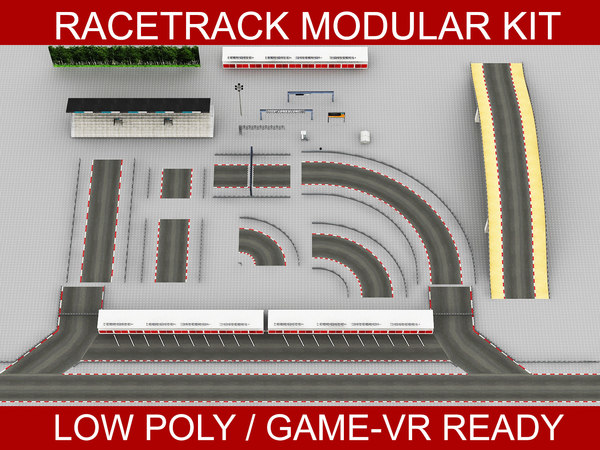Racetrack 3D Models for Download | TurboSquid