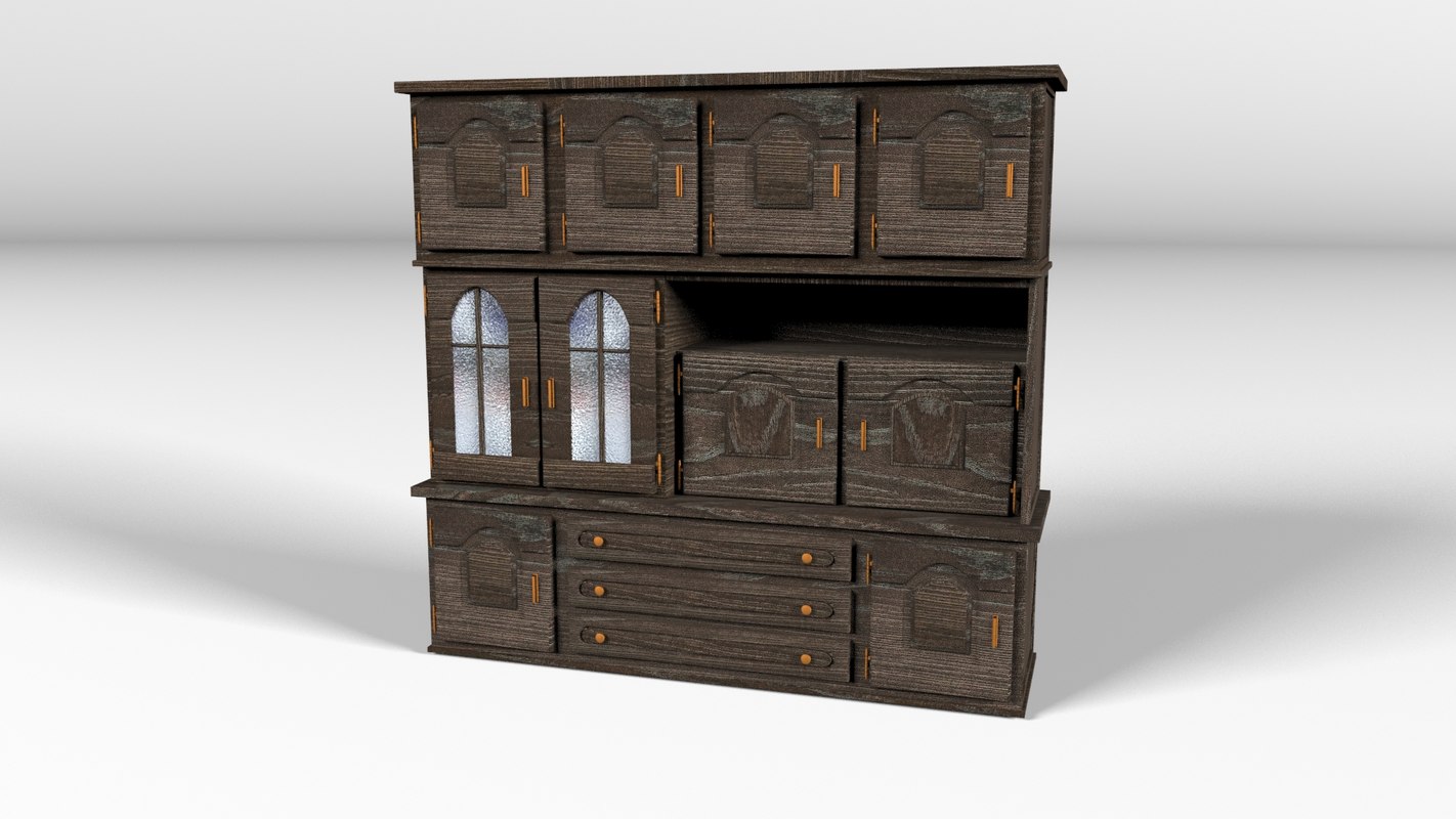 Cupboard 3D model - TurboSquid 1317487