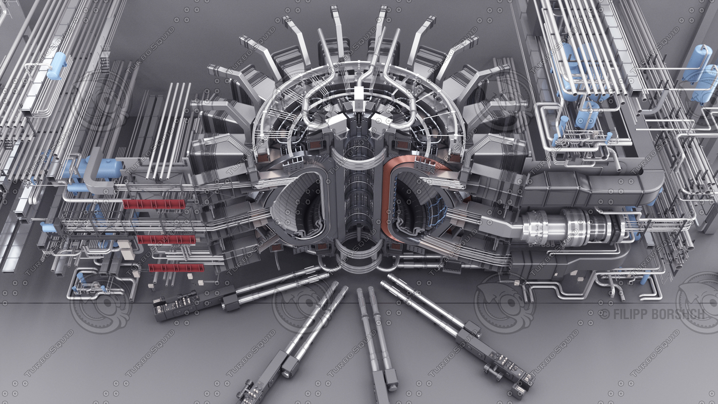 Iter reactor fusion model - TurboSquid 1317588