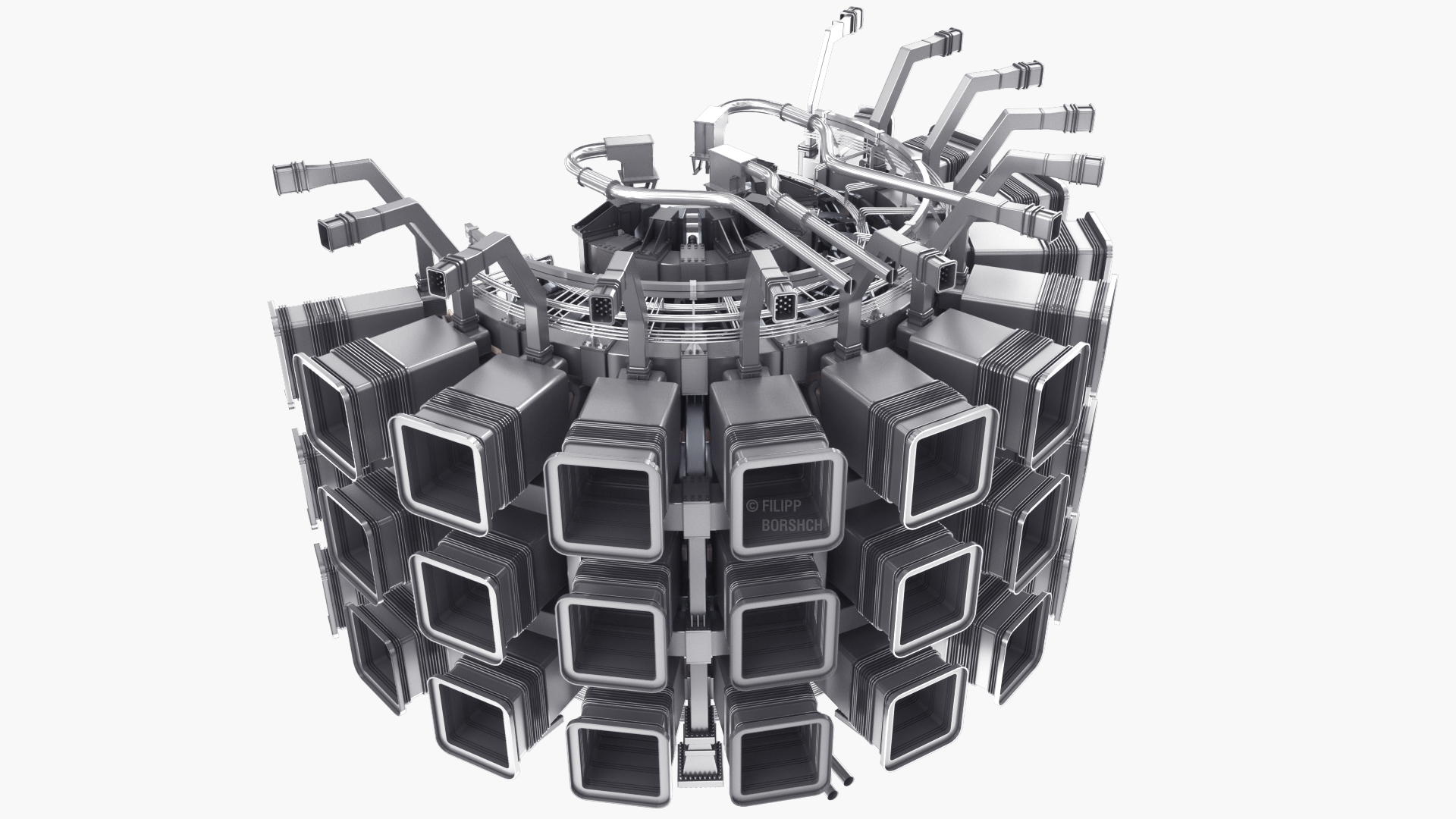 Iter reactor fusion model - TurboSquid 1317588