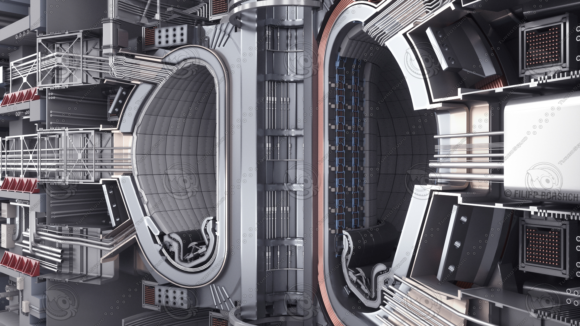 Iter reactor fusion model - TurboSquid 1317588