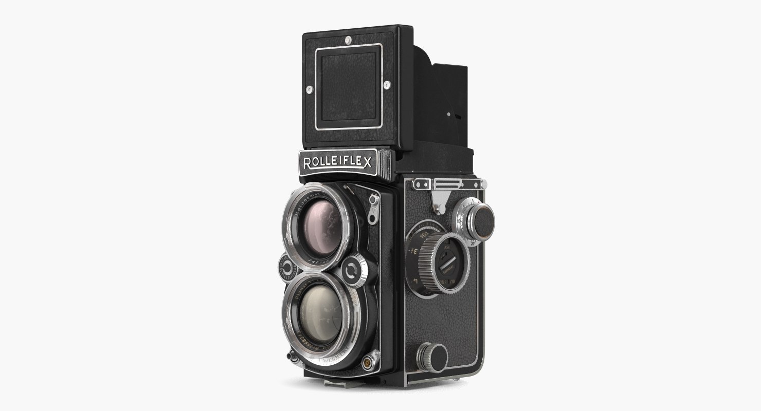 Vintage tlr rolleiflex film camera 3D model - TurboSquid 1317738