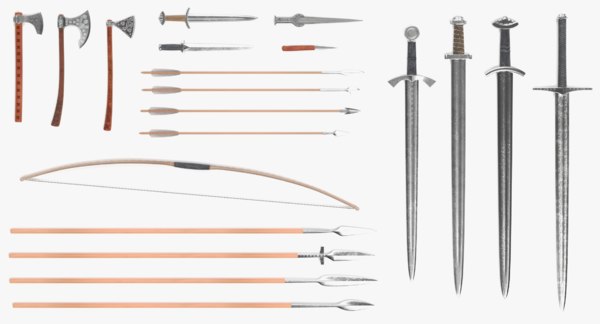 Wikinger Waffen 3D-Modell - TurboSquid 1317819