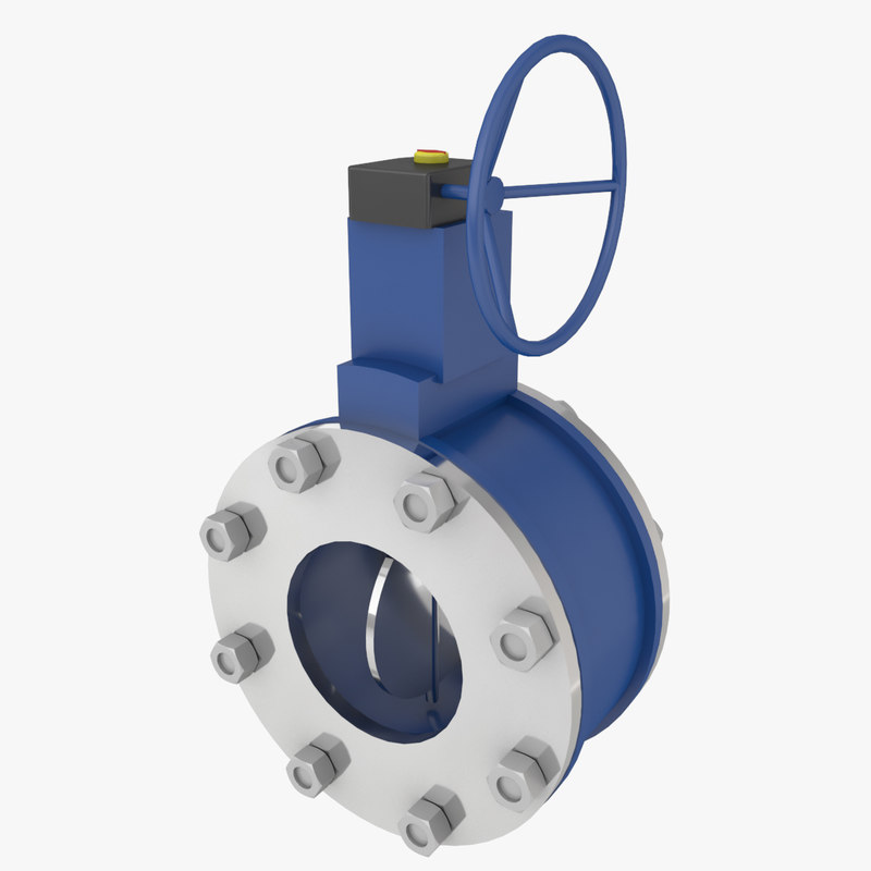 3D butterfly valve model - TurboSquid 1317942